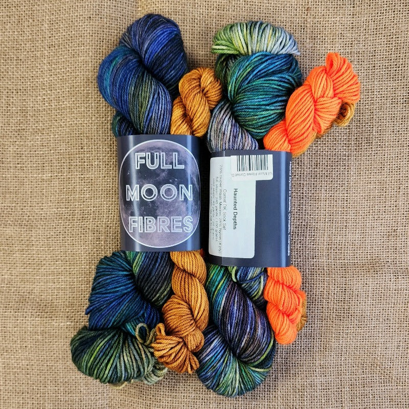Full Moon Fibres Comet DK Sock Set - Haunted Depths – True North Yarn Co.
