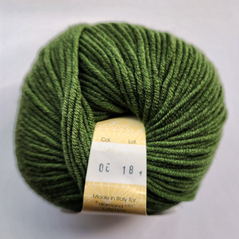 Diamond Luxury Merino Supreme Aran - 06 Olive Green – True North Yarn Co.