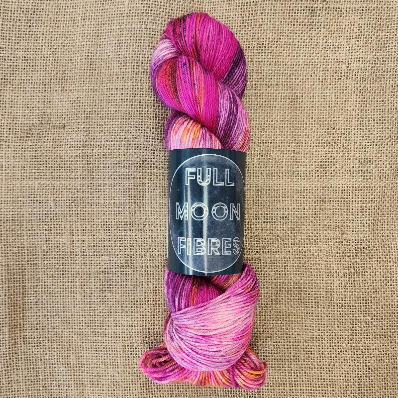 Full Moon Fibres Solar Sock - Ruby Sparkle – True North Yarn Co.