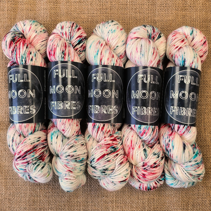 Full Moon Fibres Solar Sock - Snow Cone – True North Yarn Co.