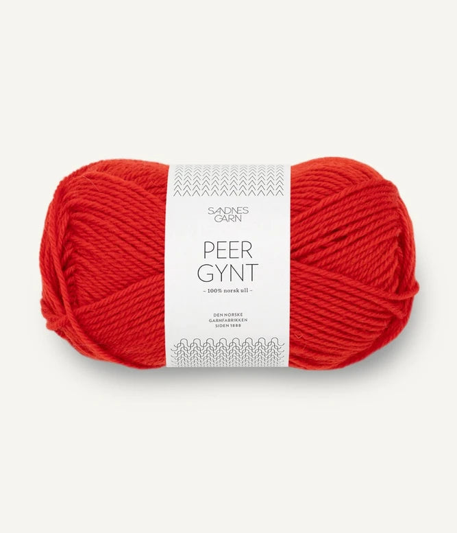 SandnesGarn Peer Gynt - 4018 Scarlet – True North Yarn Co.