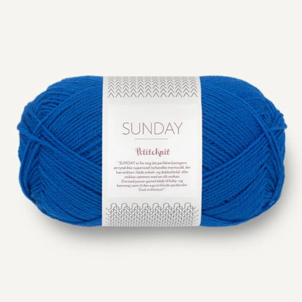 SandnesGarn Sunday - 6046 Electric Blue – True North Yarn Co.