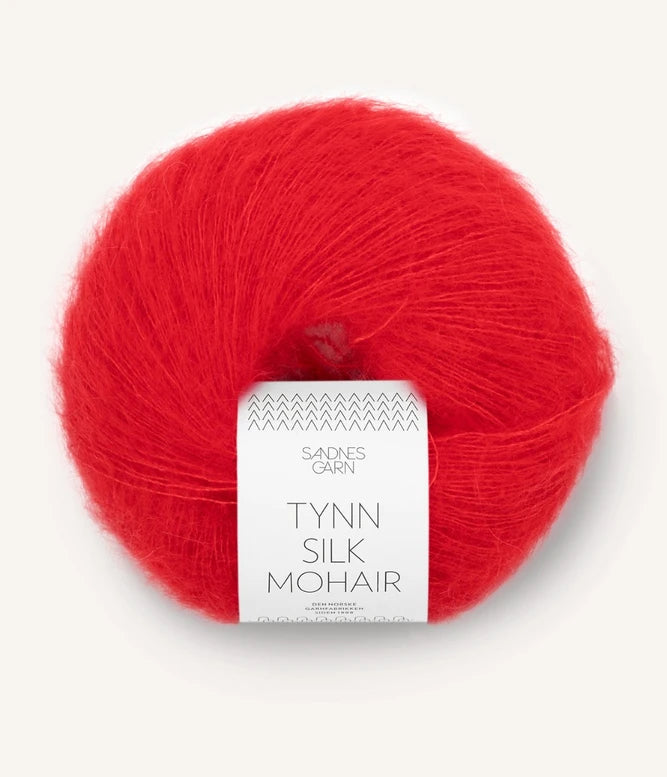 SandnesGarn Tynn Silk Mohair - 4018 Scarlet Red – True North Yarn Co.