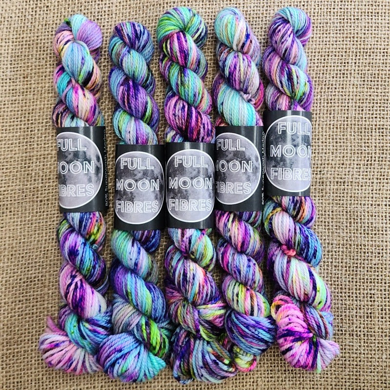 Full Moon Fibres Solar Sock Mini - Crypt Keeper – True North Yarn Co.