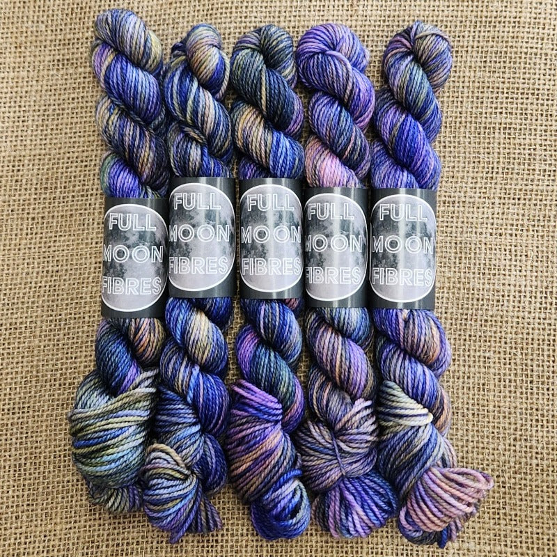 Full Moon Fibres Solar Sock Mini - Underwater Opal – True North Yarn Co.