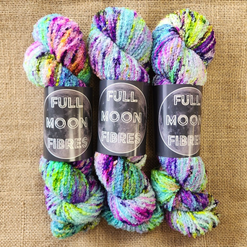 Full Moon Fibres DK Boucle - Crypt Keeper – True North Yarn Co.