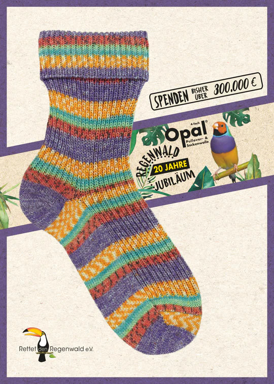 Opal Rainforest Jubilee 6 Ply - 2750 Petite Emily – True North Yarn Co.