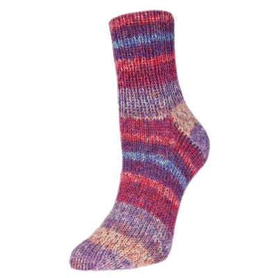 Rellana Garne Flotte Sock Alpaka-Merino 4-Ply - 3070 Red, Blue, Purple ...