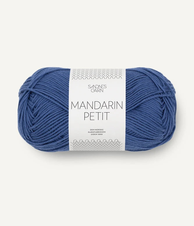 SandnesGarn Mandarin Petit - 5844 Medium Blue – True North Yarn Co.