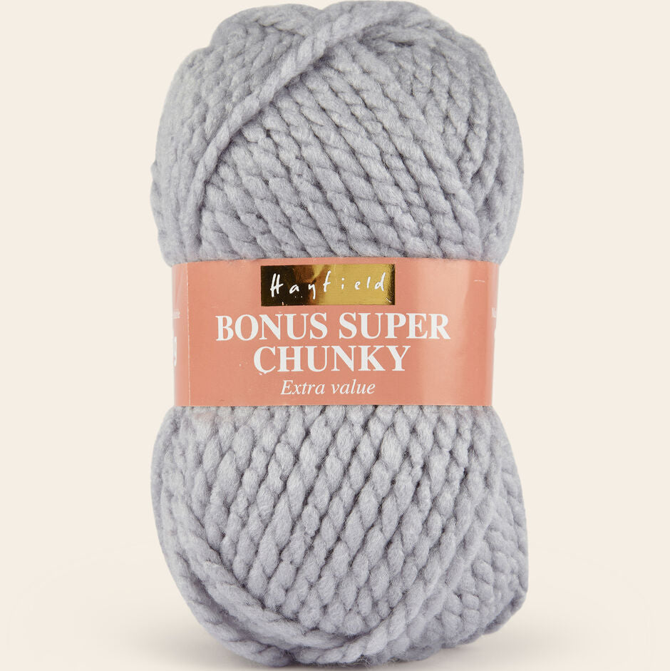 Hayfield Bonus Super Chunky - 559 Platinum (Light Blue-Grey) – True ...