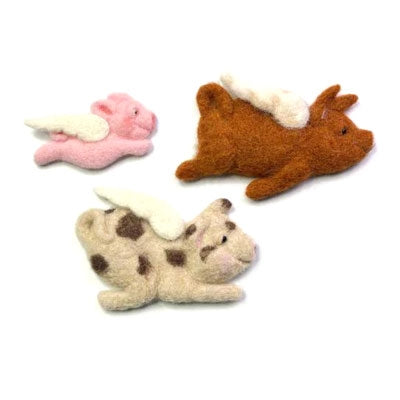 Flying Pigs Needle Felting Kit True North Yarn Co