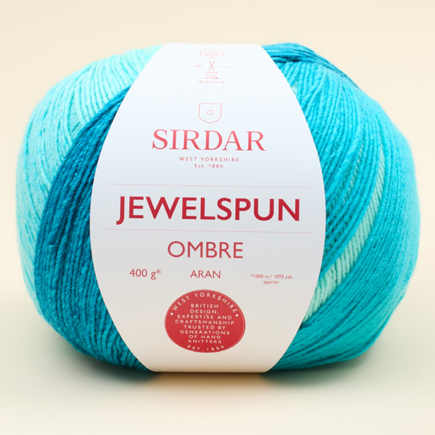 Sirdar Jewelspun Ombre - 0103 Ocean Blue – True North Yarn Co.