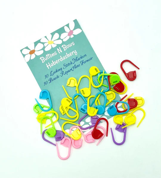 Colourful Plastic Locking Markers, 30-Pack – True North Yarn Co.