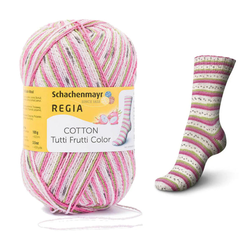 REGIA Cotton Tutti Frutti Color 4-ply -2419 Dragonfruit – True North ...