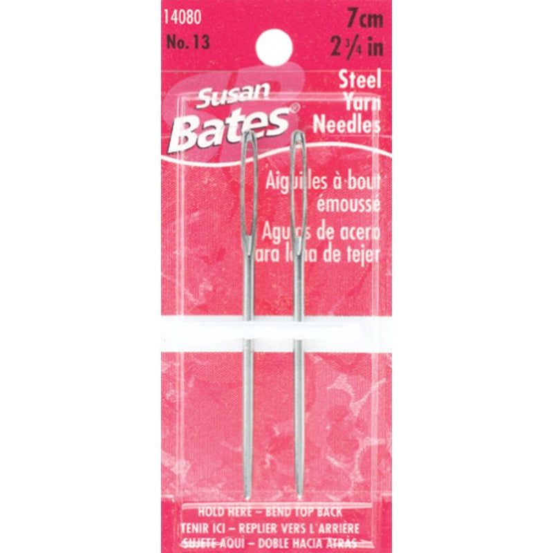 Susan Bates Steel Yarn Needles, 2.75" 2-Pack – True North Yarn Co.