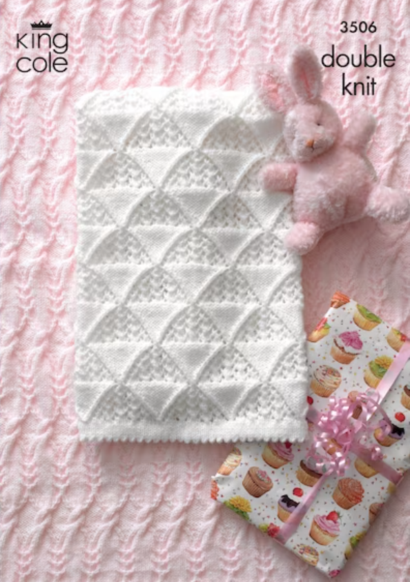 King Cole Leaflet 3506, DK Blankets – True North Yarn Co.