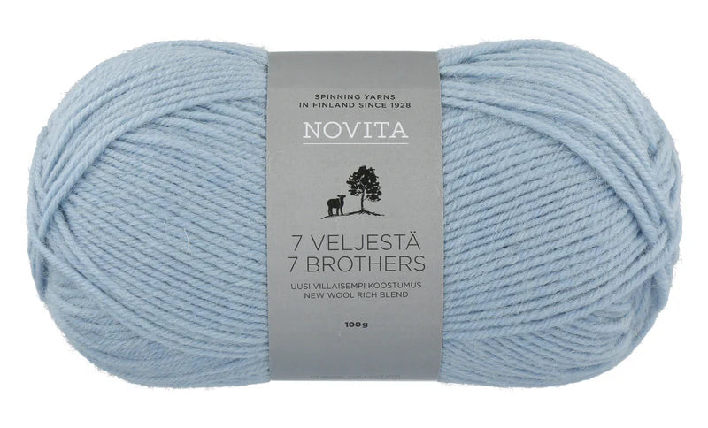 Novita 7 Veljestä (7 Brothers) - 103 Water Drop – True North Yarn Co.