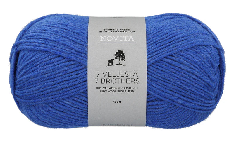 Novita 7 Veljestä (7 Brothers) - 136 Lobelia – True North Yarn Co.