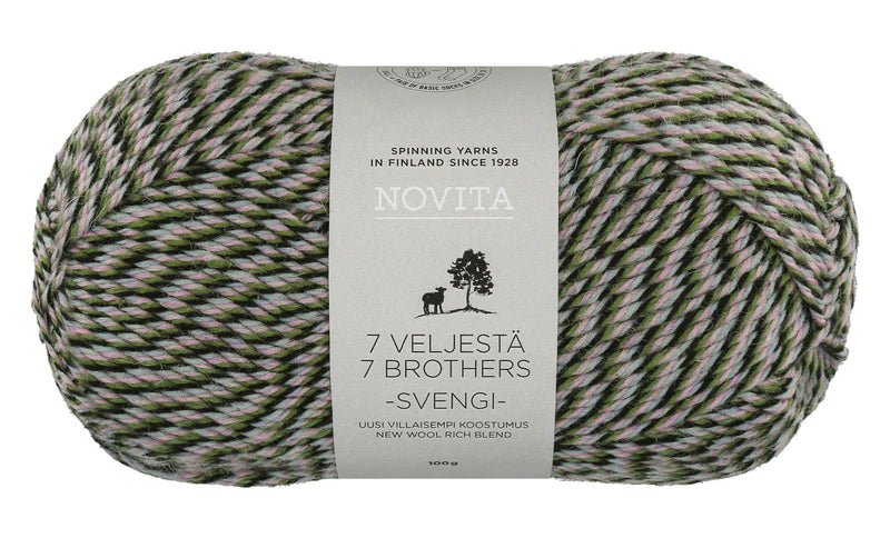 Novita 7 Veljestä (7 Brothers) Svengi - 8231 Carousel – True North Yarn Co.