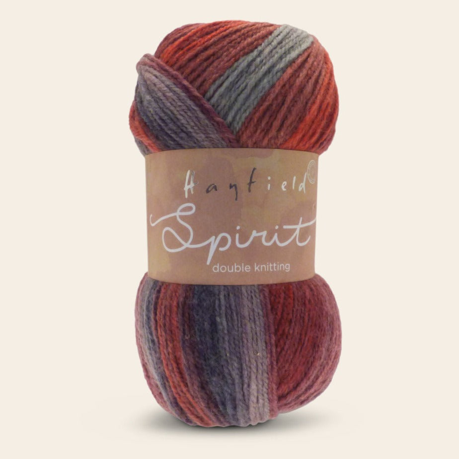 Hayfield Spirit DK - 416 Joy (Red & Grey) – True North Yarn Co.