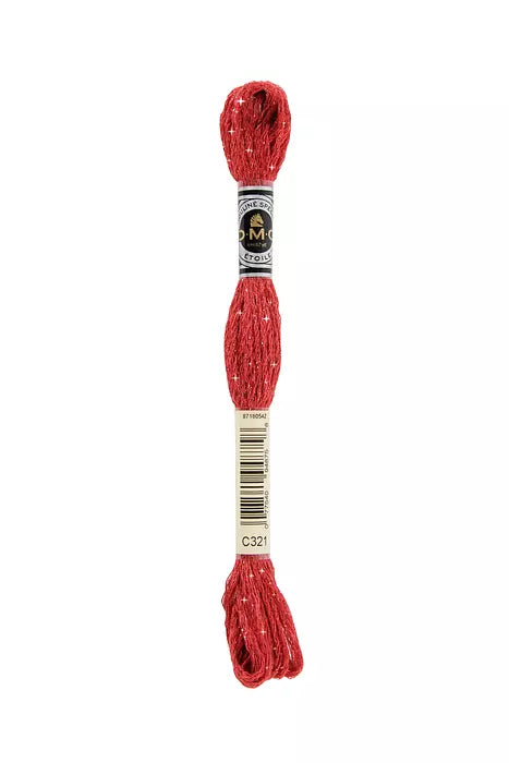 DMC #617 Etoile Floss - C321 Metallic Carmine Red – True North Yarn Co.