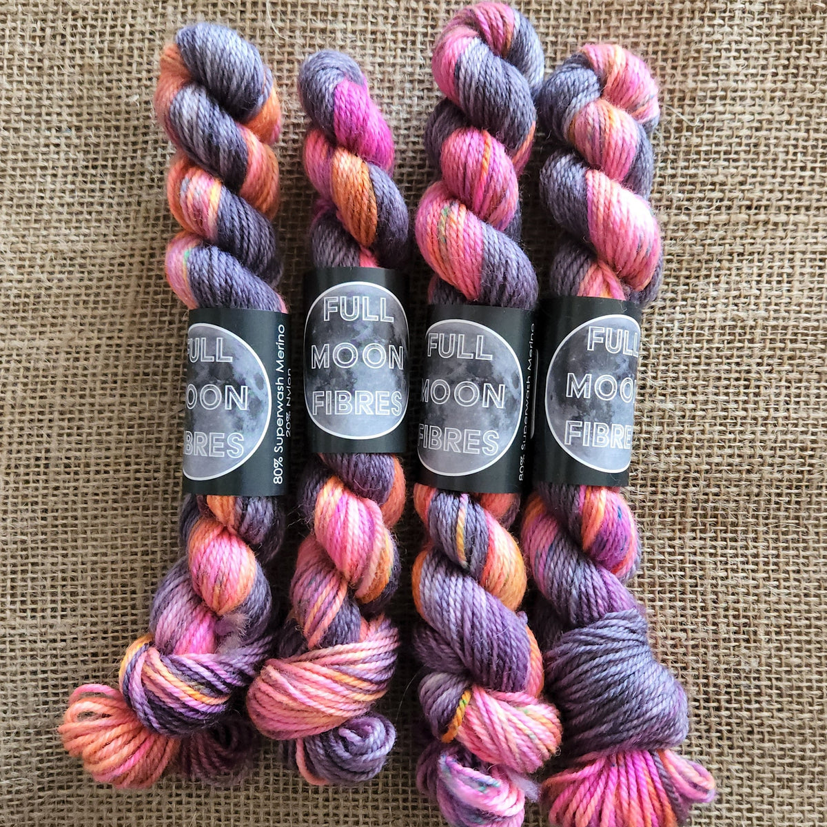 Full Moon Fibres Solar Sock Mini - Bad Yarnfluence – True North Yarn Co.