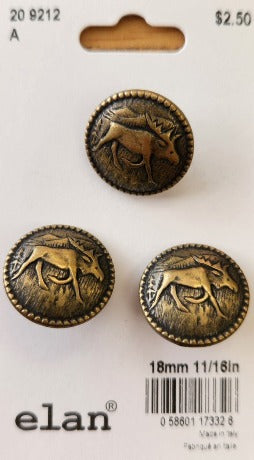 Elan Moose Shank Button, 18mm (3⁄4″) – True North Yarn Co.