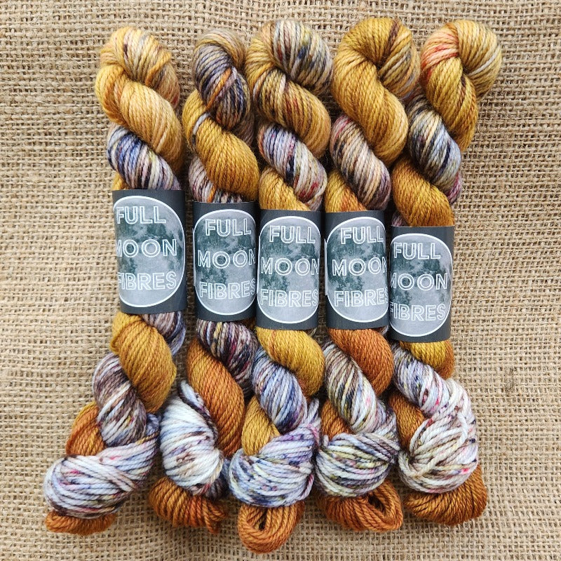 Full Moon Fibres Solar Sock Mini - Sunflower Fields – True North Yarn Co.