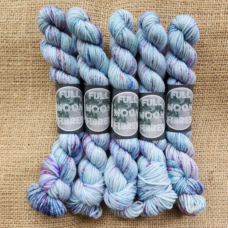 Full Moon Fibres Solar Sock Mini - Frozen Trails – True North Yarn Co.