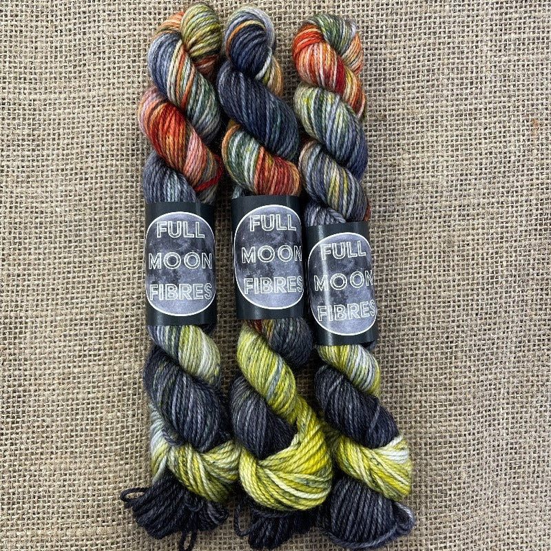 Full Moon Fibres Solar Sock Mini - As the Moon Turns – True North Yarn Co.
