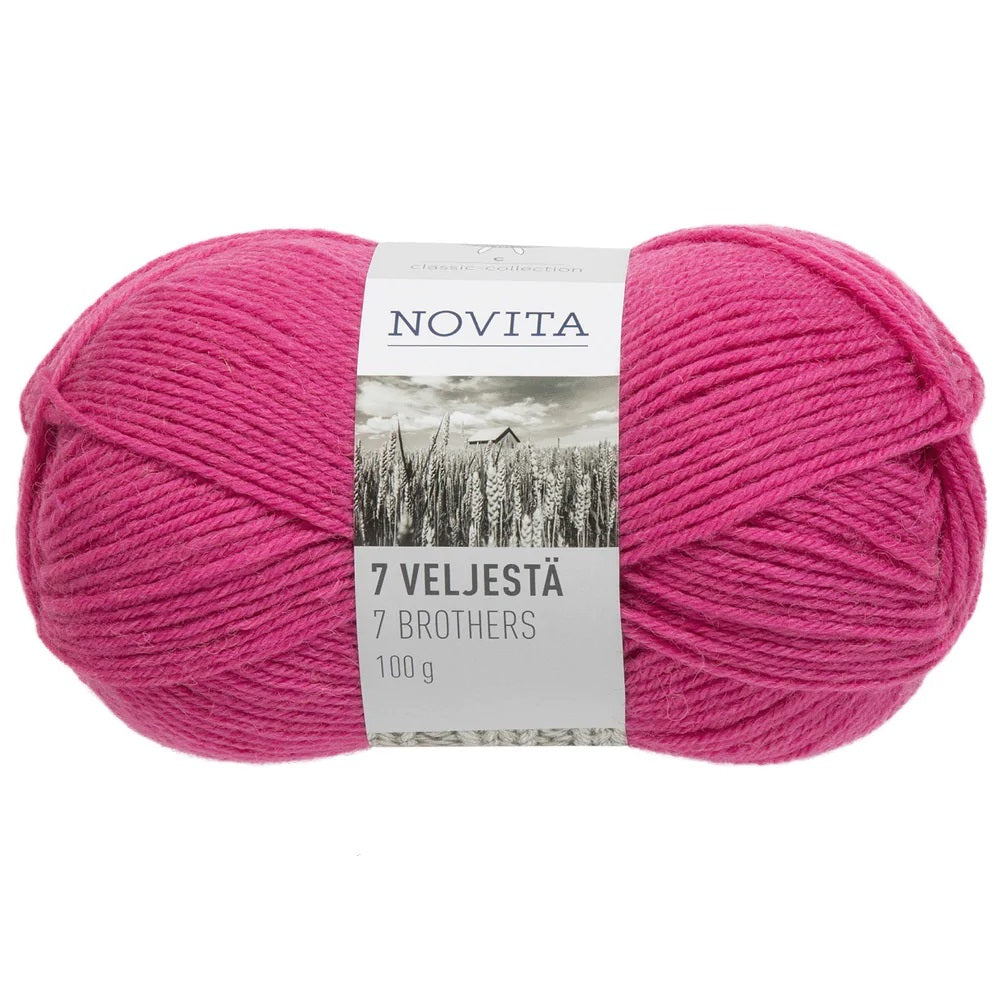 Novita 7 Veljestä (7 Brothers) - 550 Peony – True North Yarn Co.